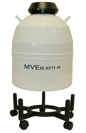MVE XC 47-11/10 with Roller Base - PRICE INCLUDES SHIPPING - Five (5) – Semen Tanks - Select ...